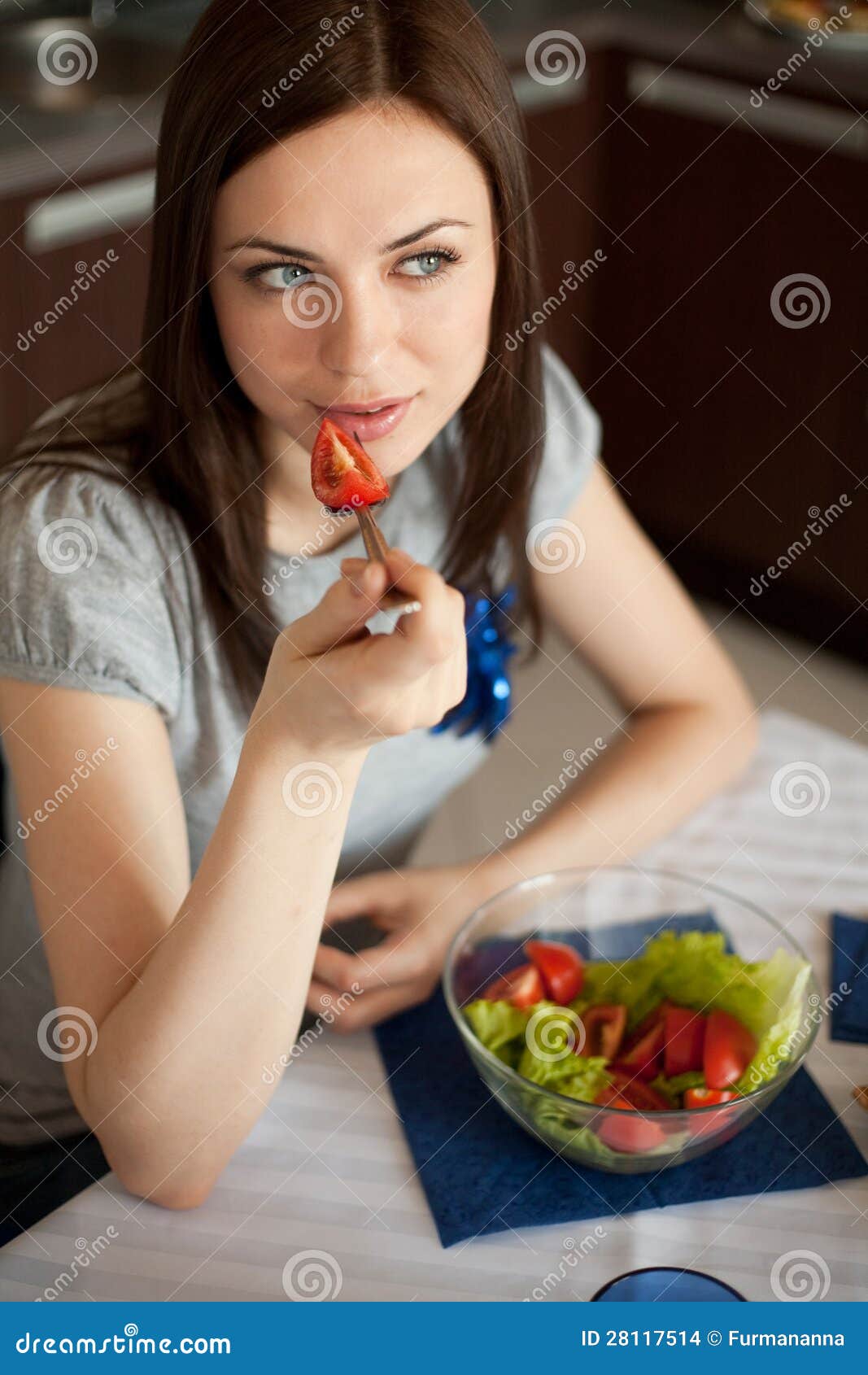 Eating at home stock photo. Image of closeup, domestic - 28117514