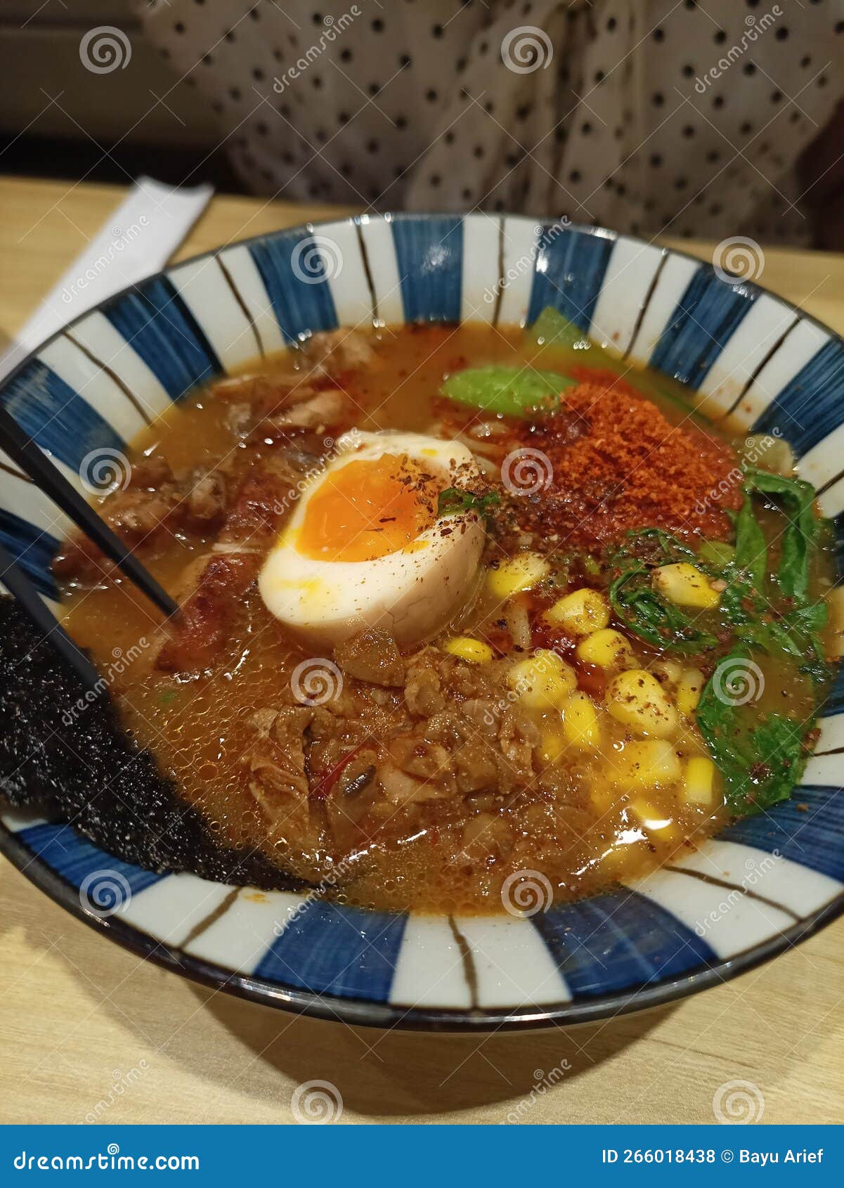 A Bowl of Hot and Spicy Mala Ramen Stock Photo - Image of meal, warm ...