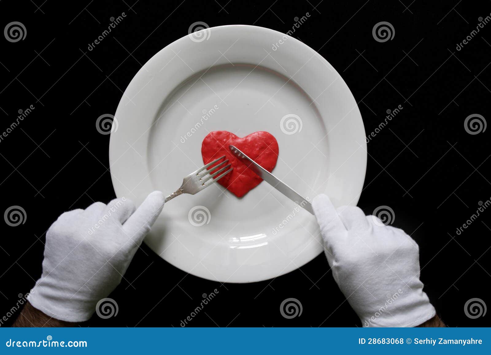 Eating of the human heart stock photo. Image of cafe - 28683068