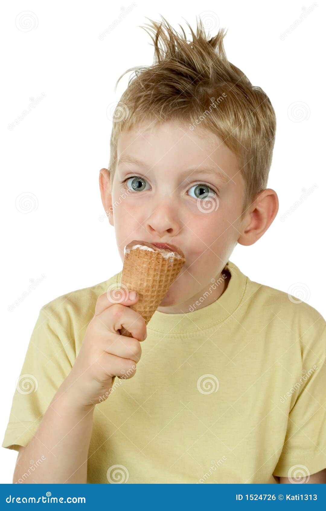 Eating ice cream stock photo. Image of summer, child, cream - 1524726