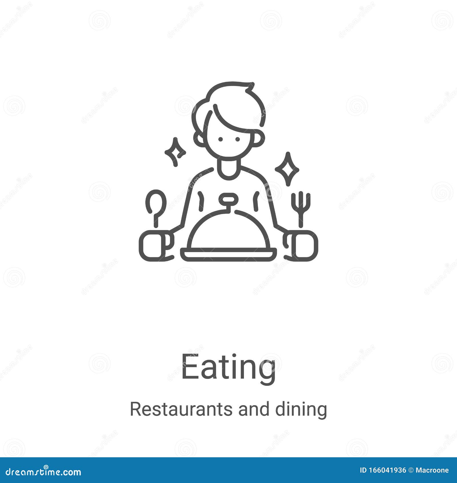 Eating Icon Vector from Restaurants and Dining Collection. Thin Line ...