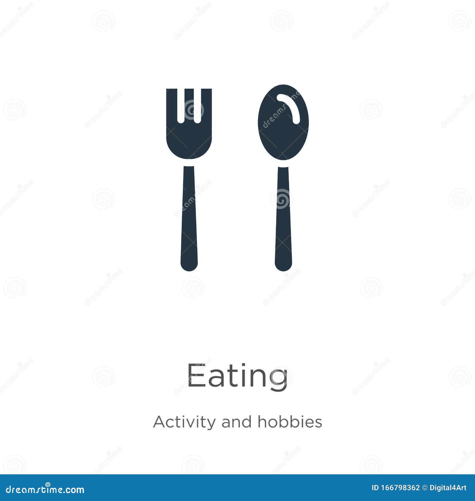 Eating Icon Vector. Trendy Flat Eating Icon from Activity and Hobbies ...