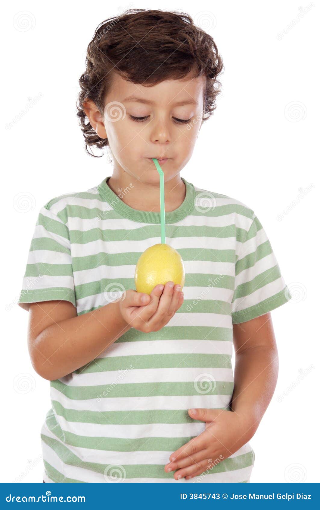 Eating A Lemon Stock Photos - Image: 3845743