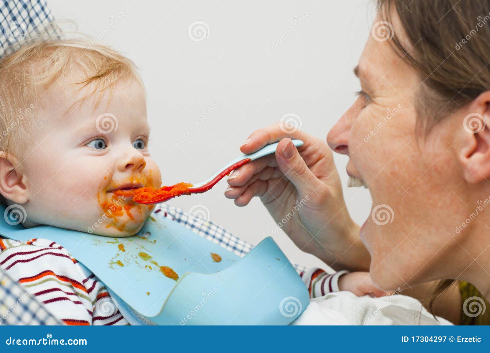 Eating with Mom stock image. Image of alone, infant, baby - 17304297