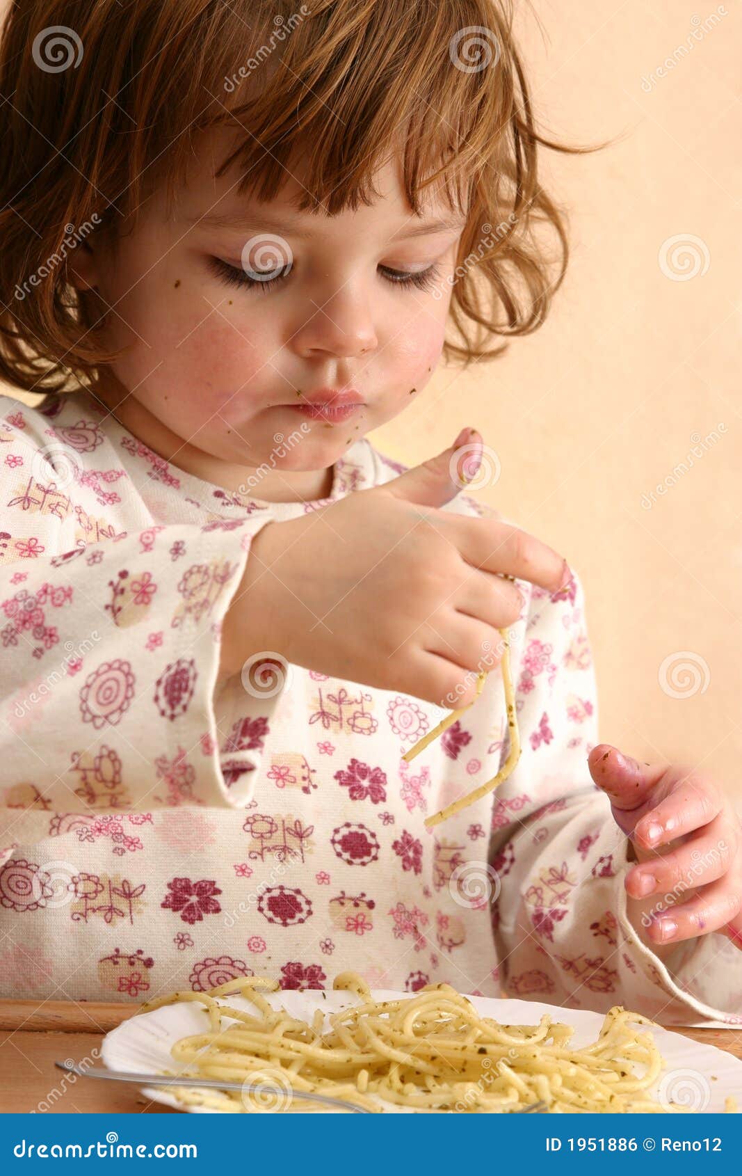 Eating pasta stock photo. Image of lunch, healthy, dish - 1951886