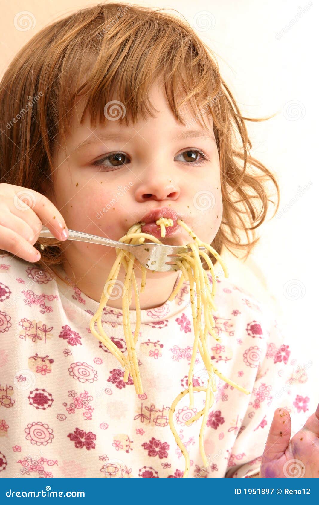 Eating pasta stock image. Image of lickerish, pesto, covetous - 1951897