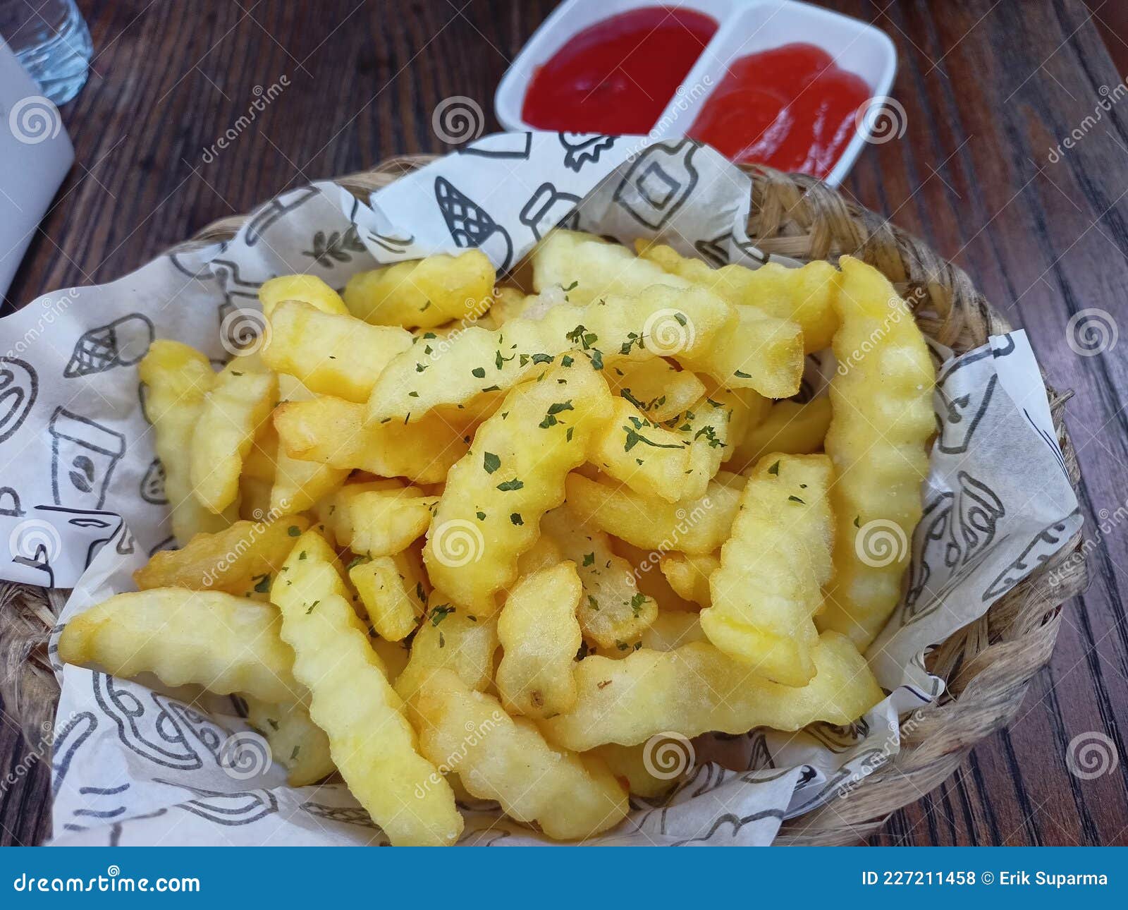 Eating Potato in the Morning with Sauce Stock Photo - Image of food ...