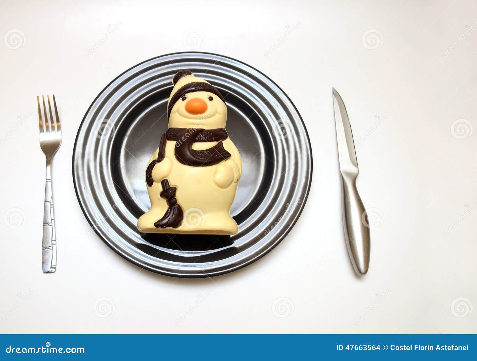Eating snowman stock photo. Image of brown, chocolate - 47663564