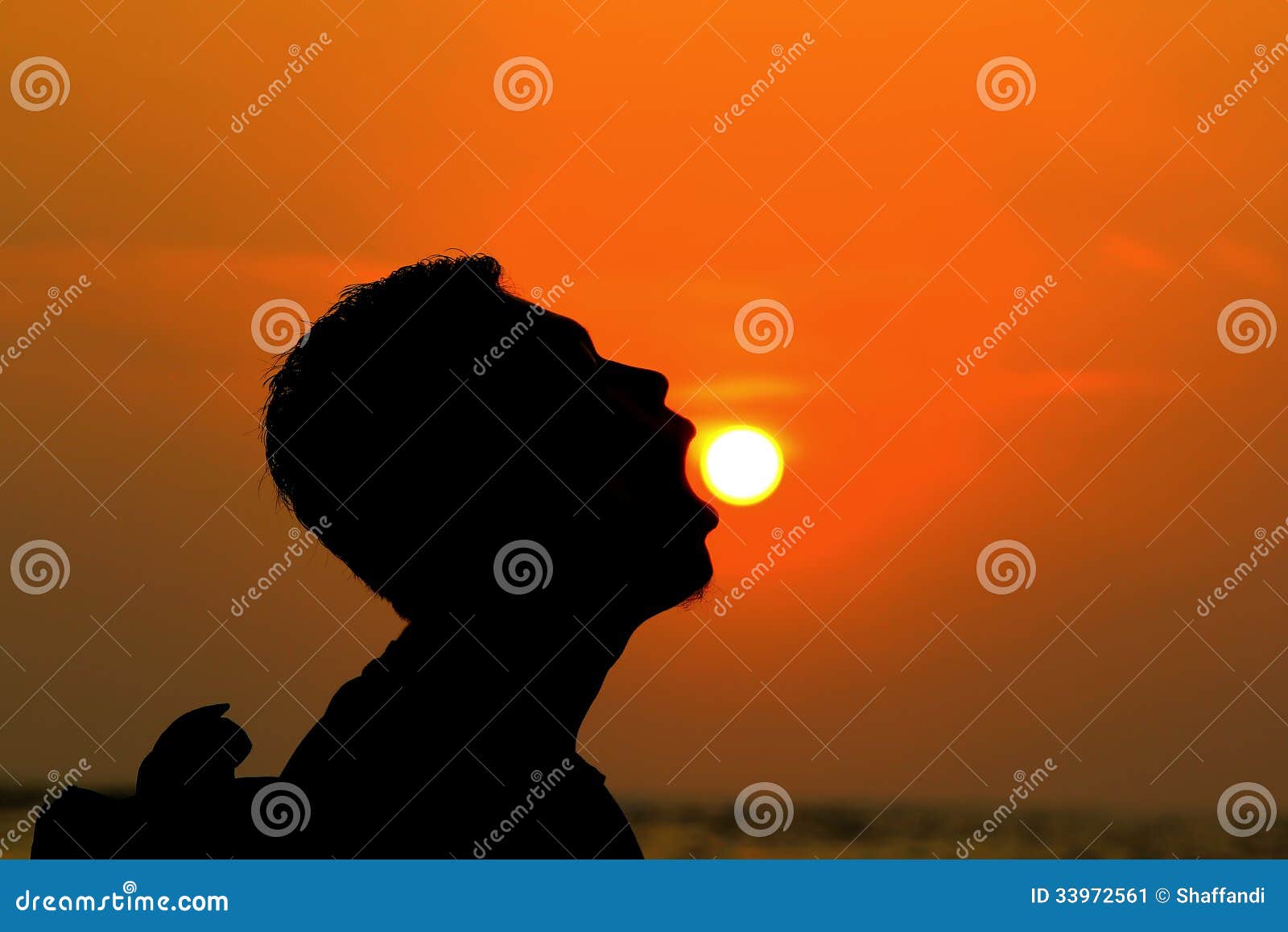 Eating the sun stock image. Image of teen, space, copy - 33972561