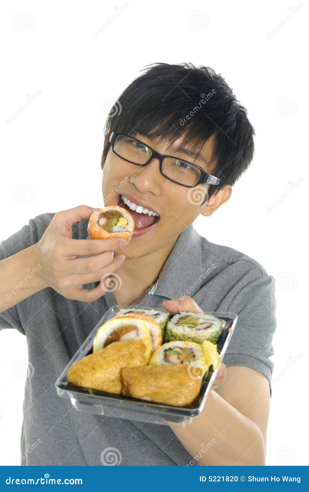 Eating sushi stock photo. Image of japanese, people, diet - 5221820