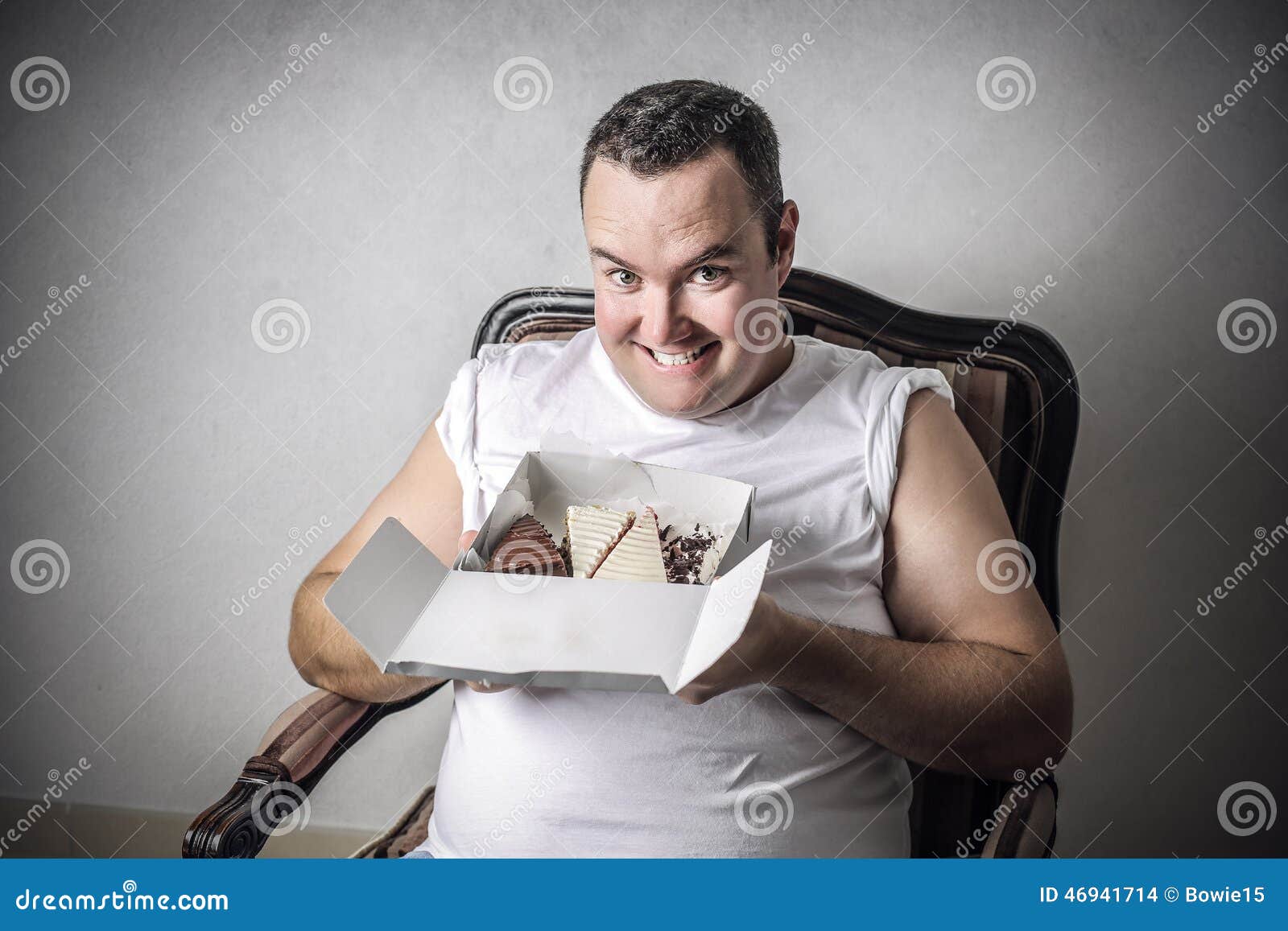 Eating sweets stock photo. Image of cream, cake, sweets - 46941714