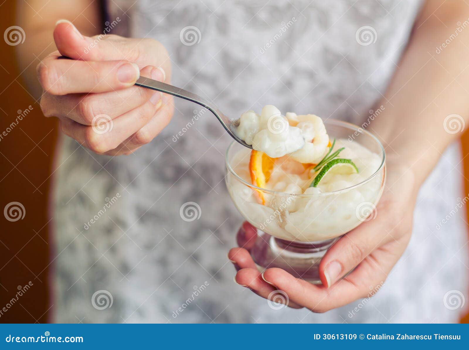 Tapioca Pudding Or Sakoo (Thai Dessert) Stock Image | CartoonDealer.com ...