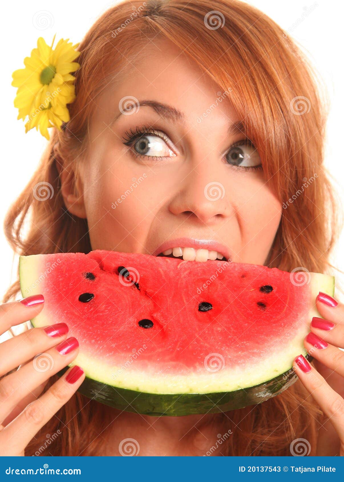 Eating watermelon stock image. Image of bite, eating - 20137543