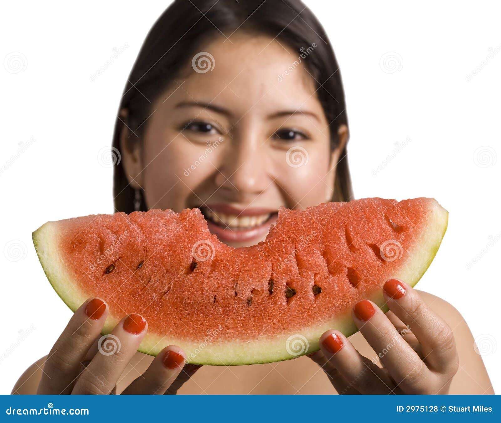 Eating watermelon stock photo. Image of lady, fruit, females - 2975128