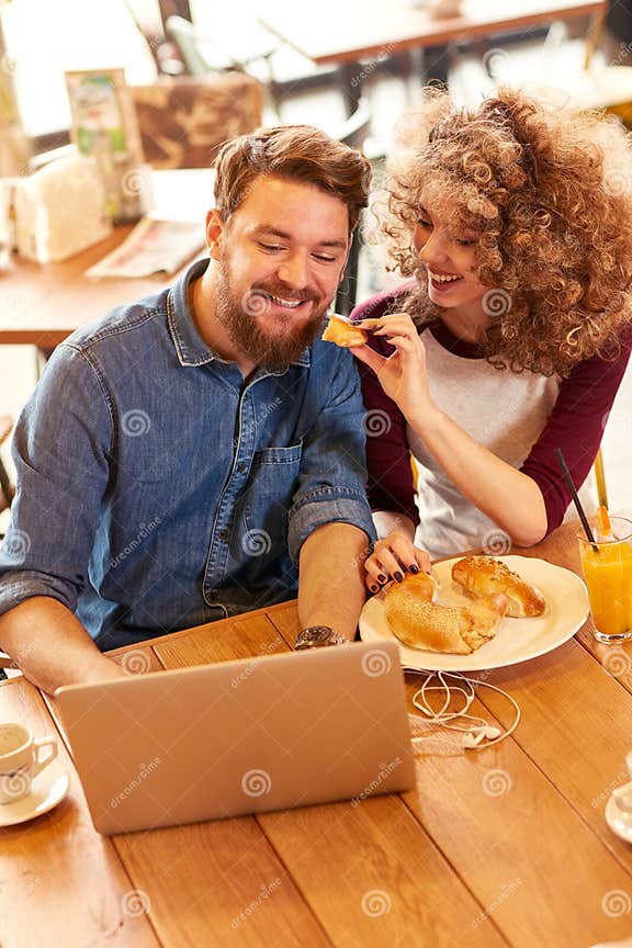 Eating and working stock image. Image of club, hair - 139540581