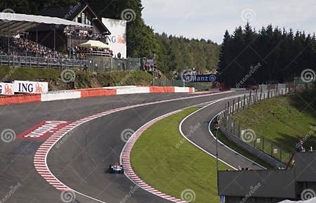 Eau Rouge editorial photography. Image of road, corner - 4581882