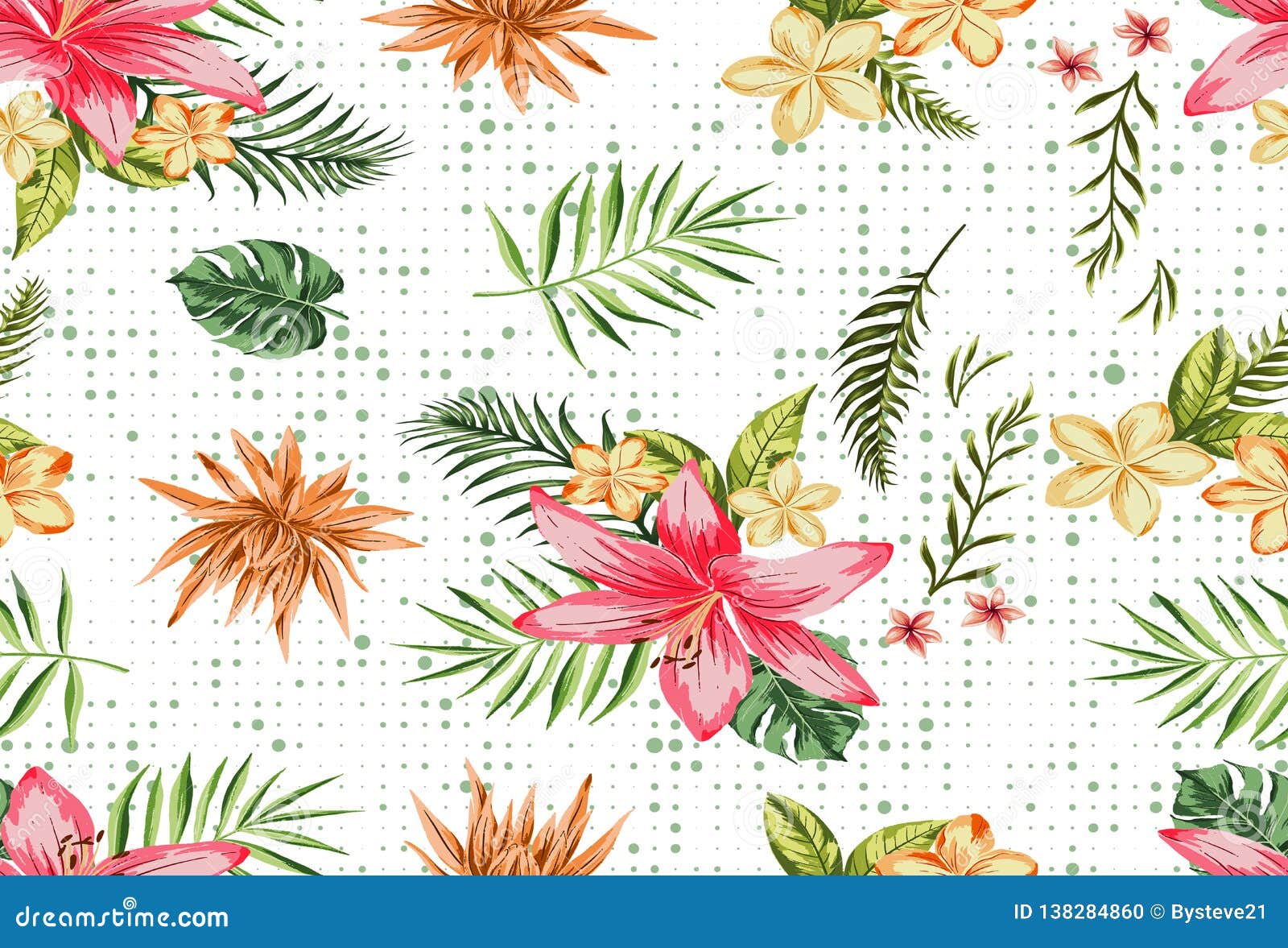 Eautiful Background with Floral Leaf Branhes Plaid Lines ...