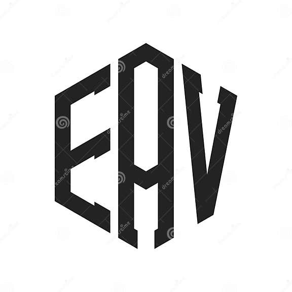 EAV Logo Design. Initial Letter EAV Monogram Logo Using Hexagon Shape ...
