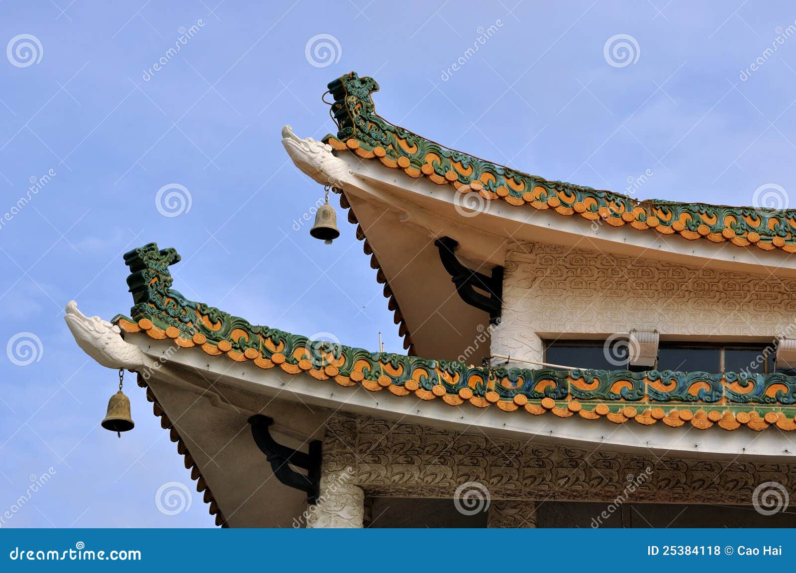 Eave Detail of Chinese Old Style Architecture Stock Photo - Image of ...
