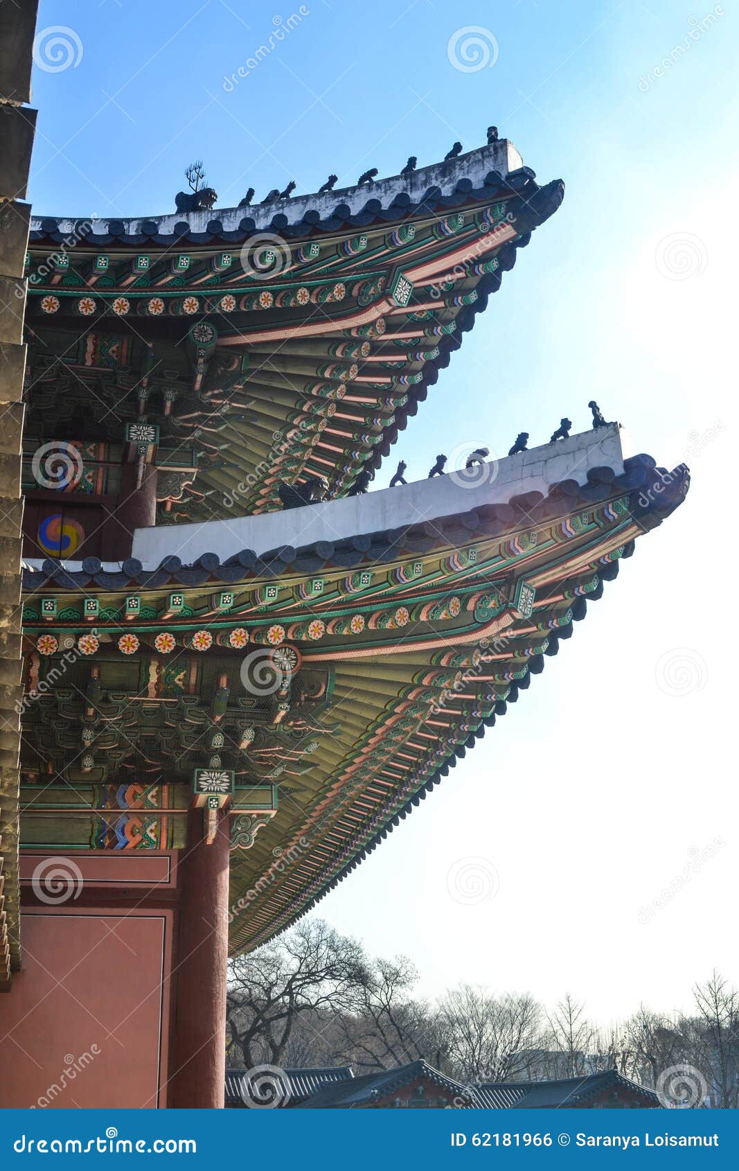 Eaves Landscape Architecture Stock Photo - Image of asian, dragon: 62181966