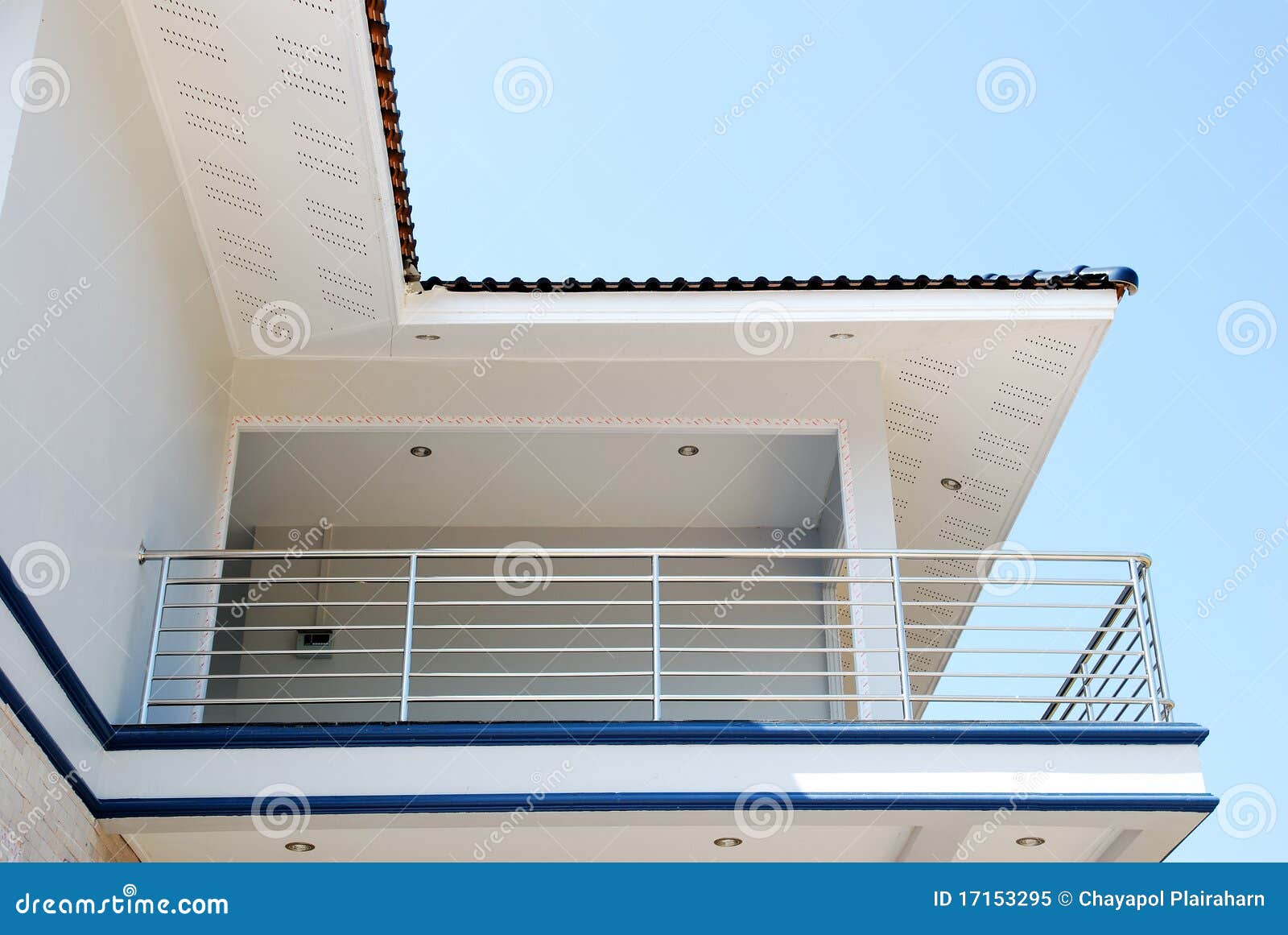 Eaves and roof house. stock image. Image of cloud, mortgage - 17153295
