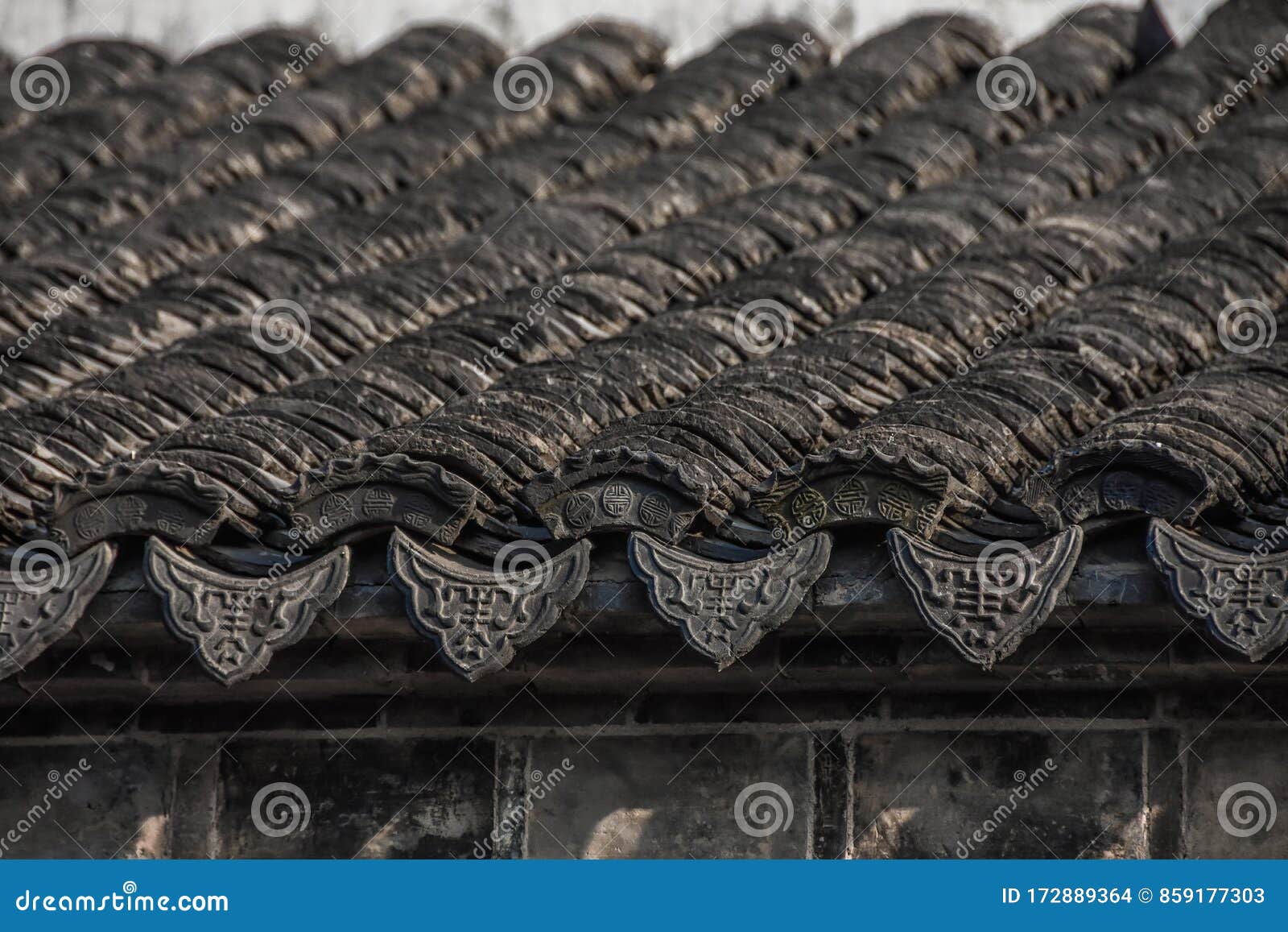 Eaves tile stock photo. Image of chinese, china, eaves - 172889364