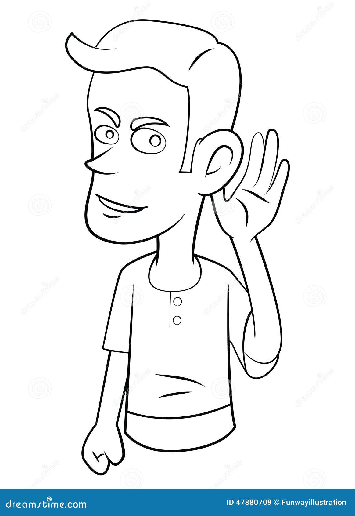 Eavesdrop stock vector. Illustration of drawing, eavesdropping - 47880709