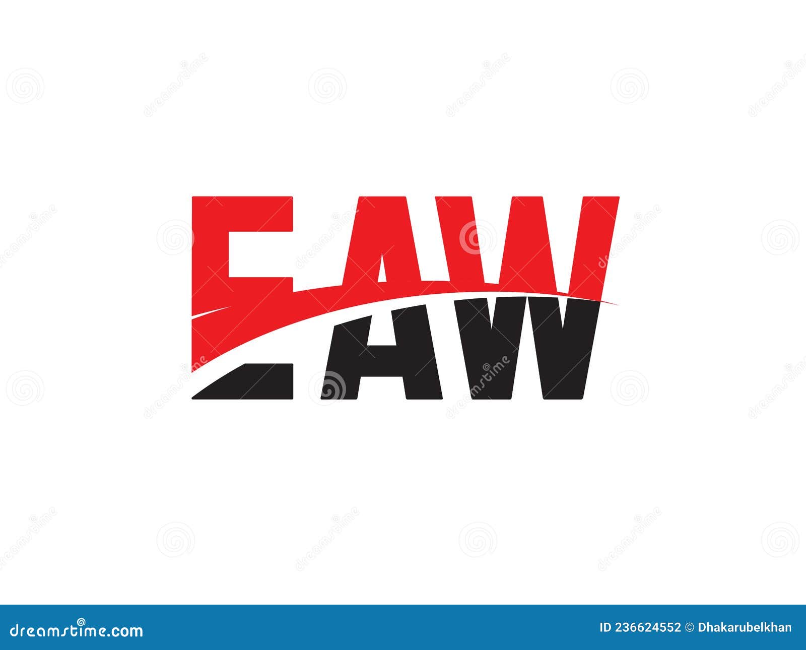 EAW Letter Initial Logo Design Vector Illustration Stock Vector ...