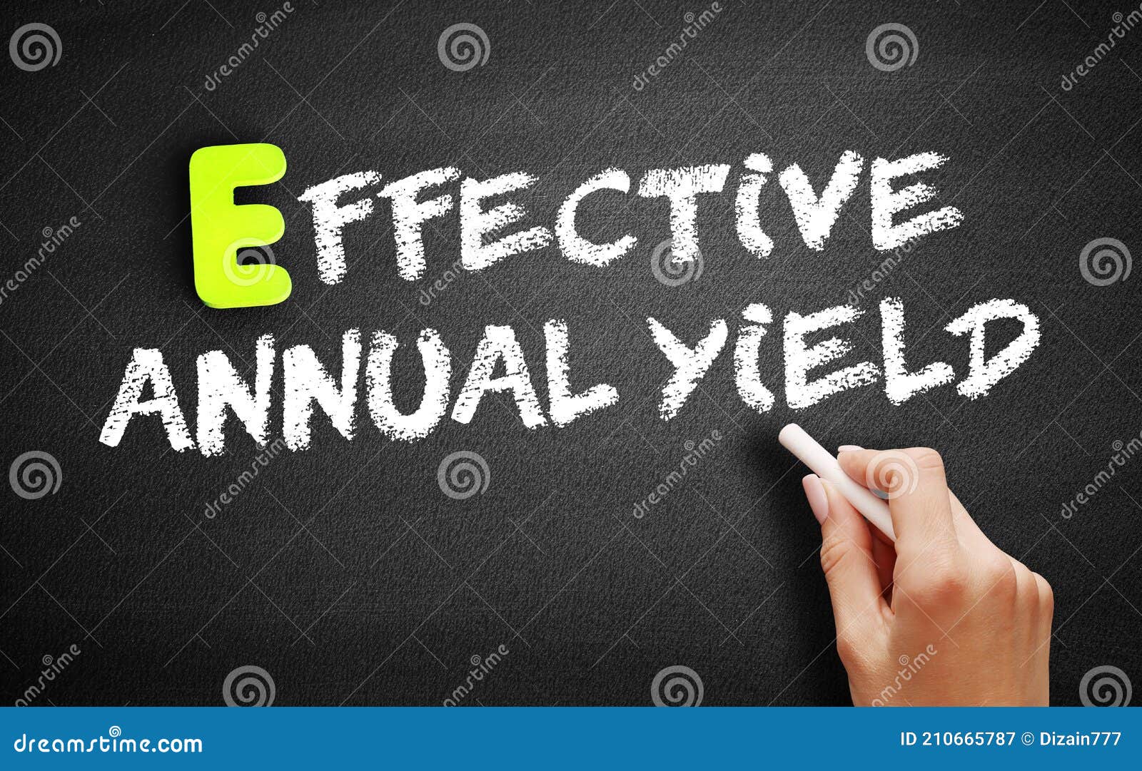 EAY - Effective Annual Yield on Blackboard, Business Concept Stock ...
