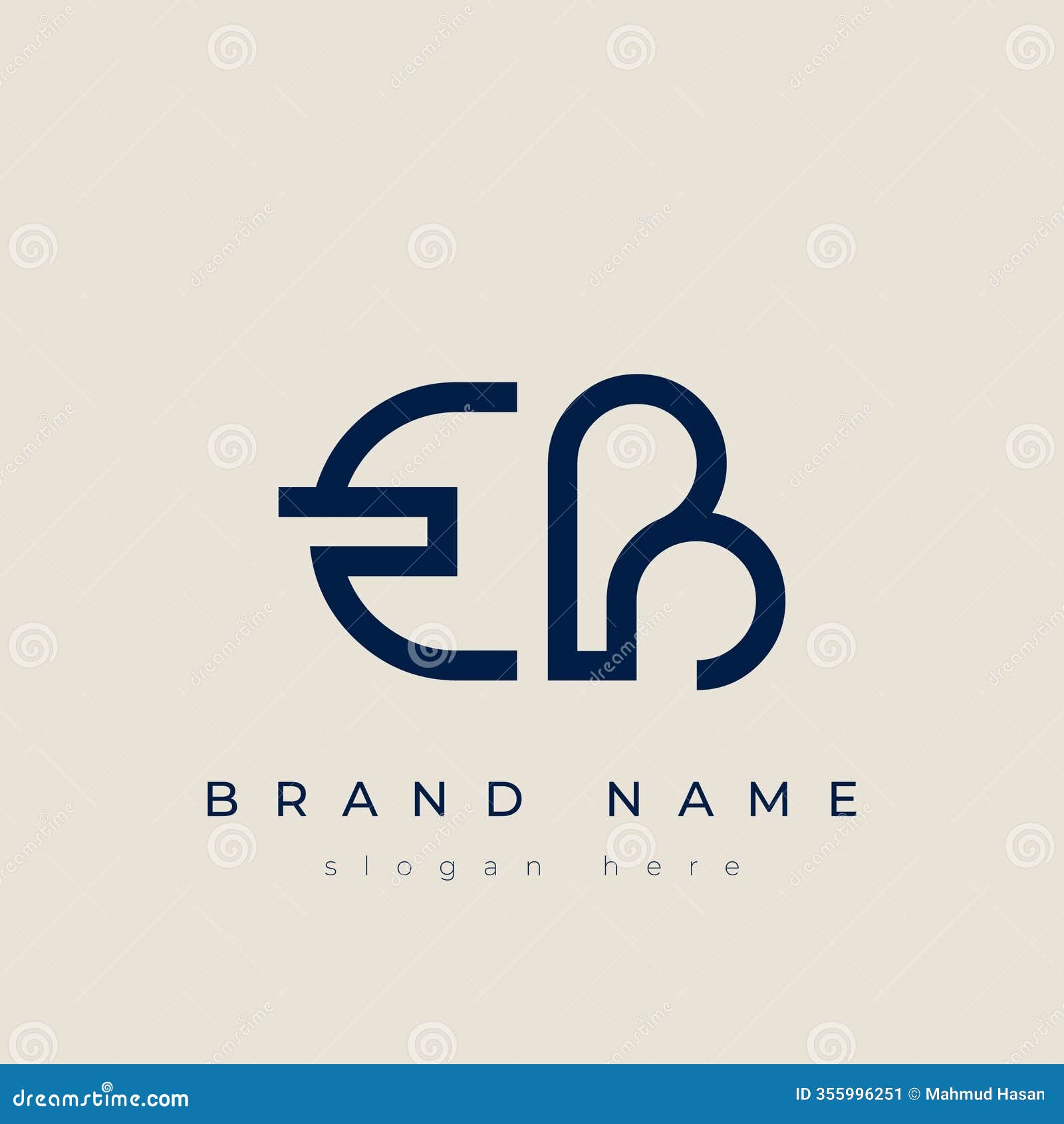 EB Alphabet Letter Icon Logo Cartoon Vector | CartoonDealer.com #355996251