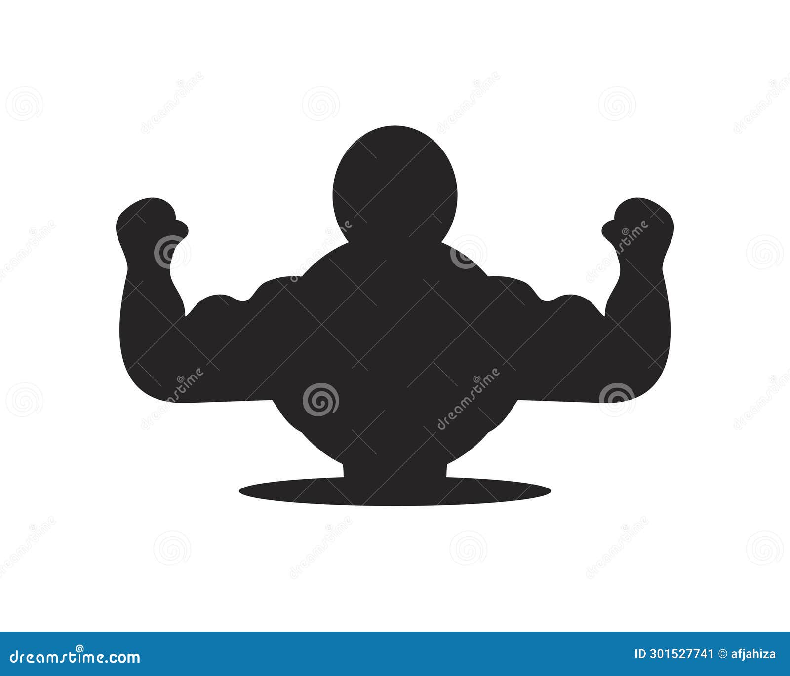Strong People Silhouette Logo Icon Stock Vector - Illustration of hand ...