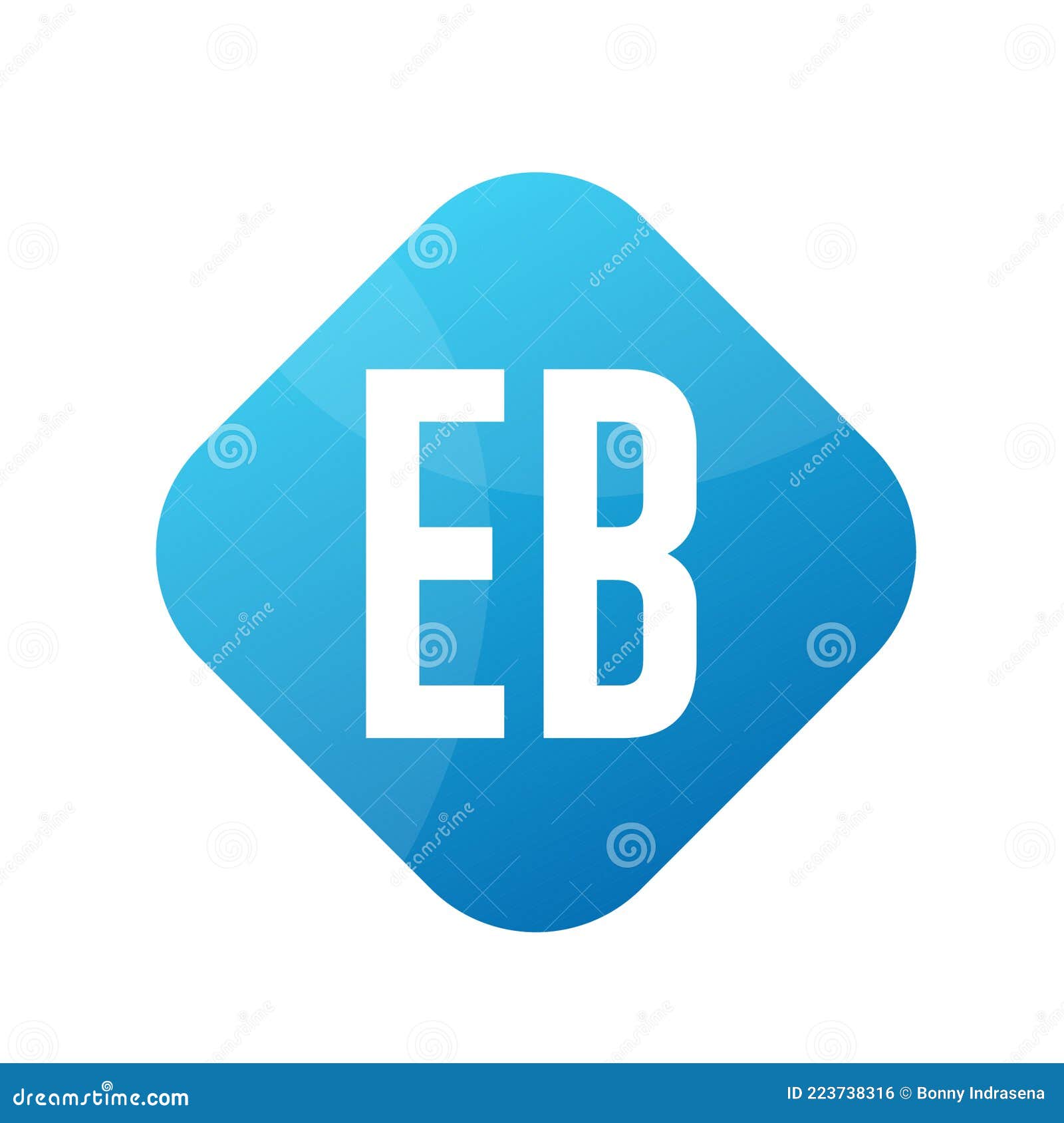EB Letter Logo Design with Simple Style Stock Vector - Illustration of ...