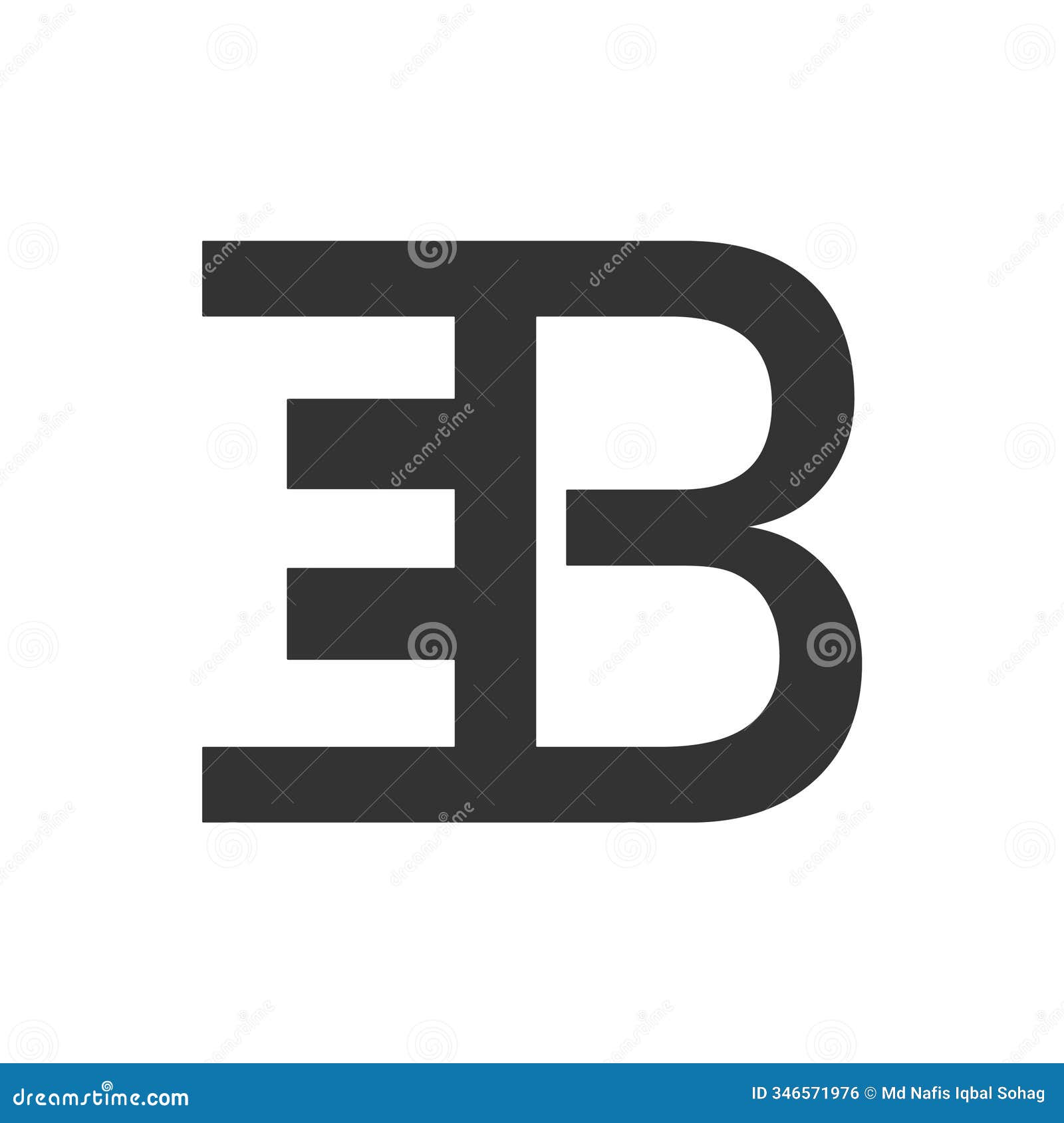 EB Logo Design. BE Logo Design. Letters, Initials, Creative BE, EB Logo ...