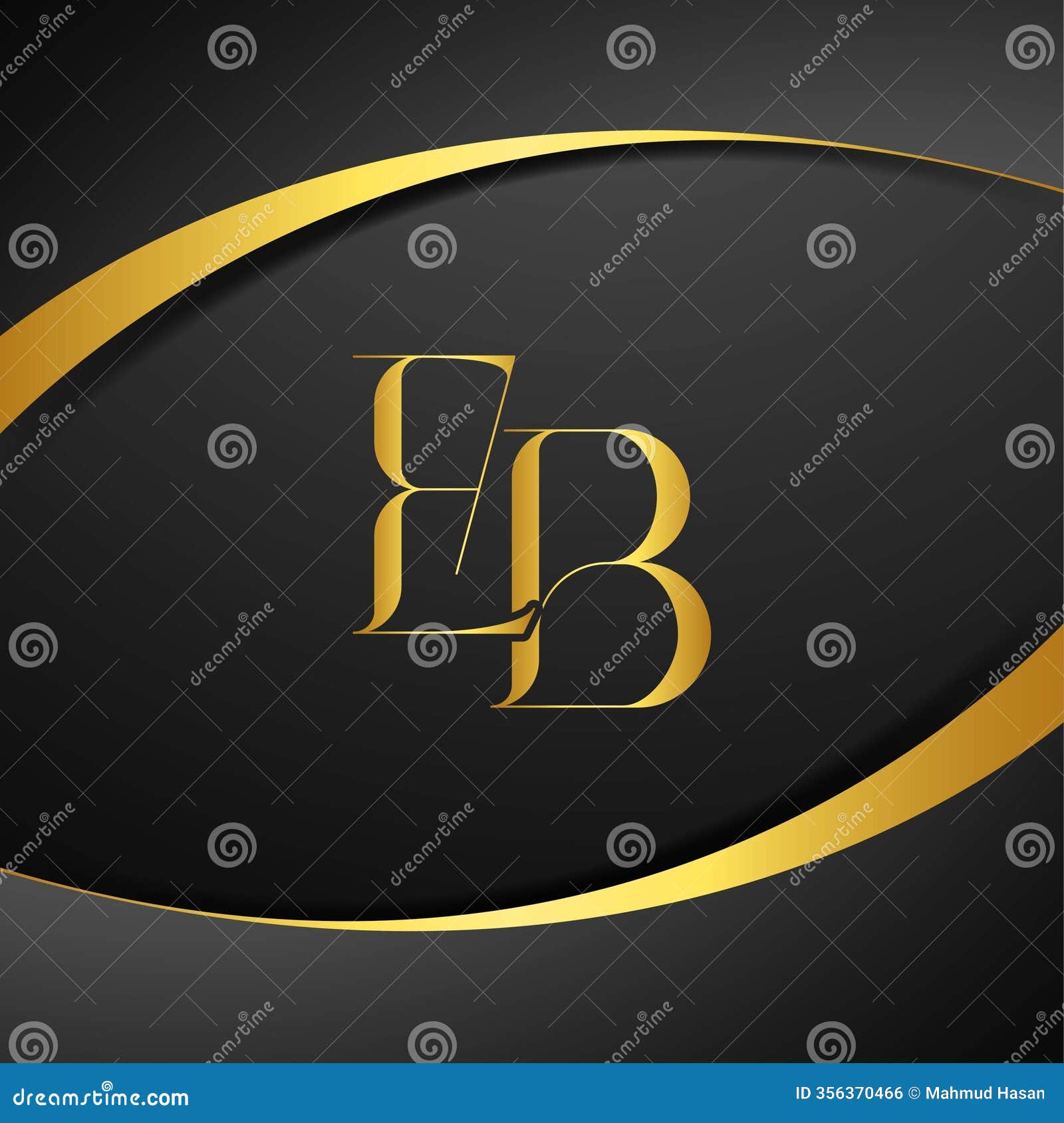 EB luxury letter logo stock vector. Illustration of style - 356370466