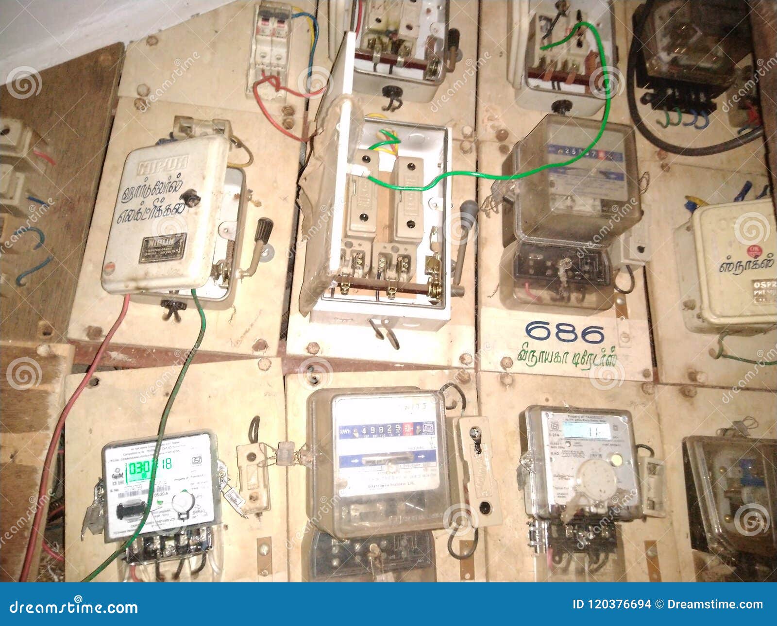 Eb meter in india editorial stock image. Image of india - 120376694