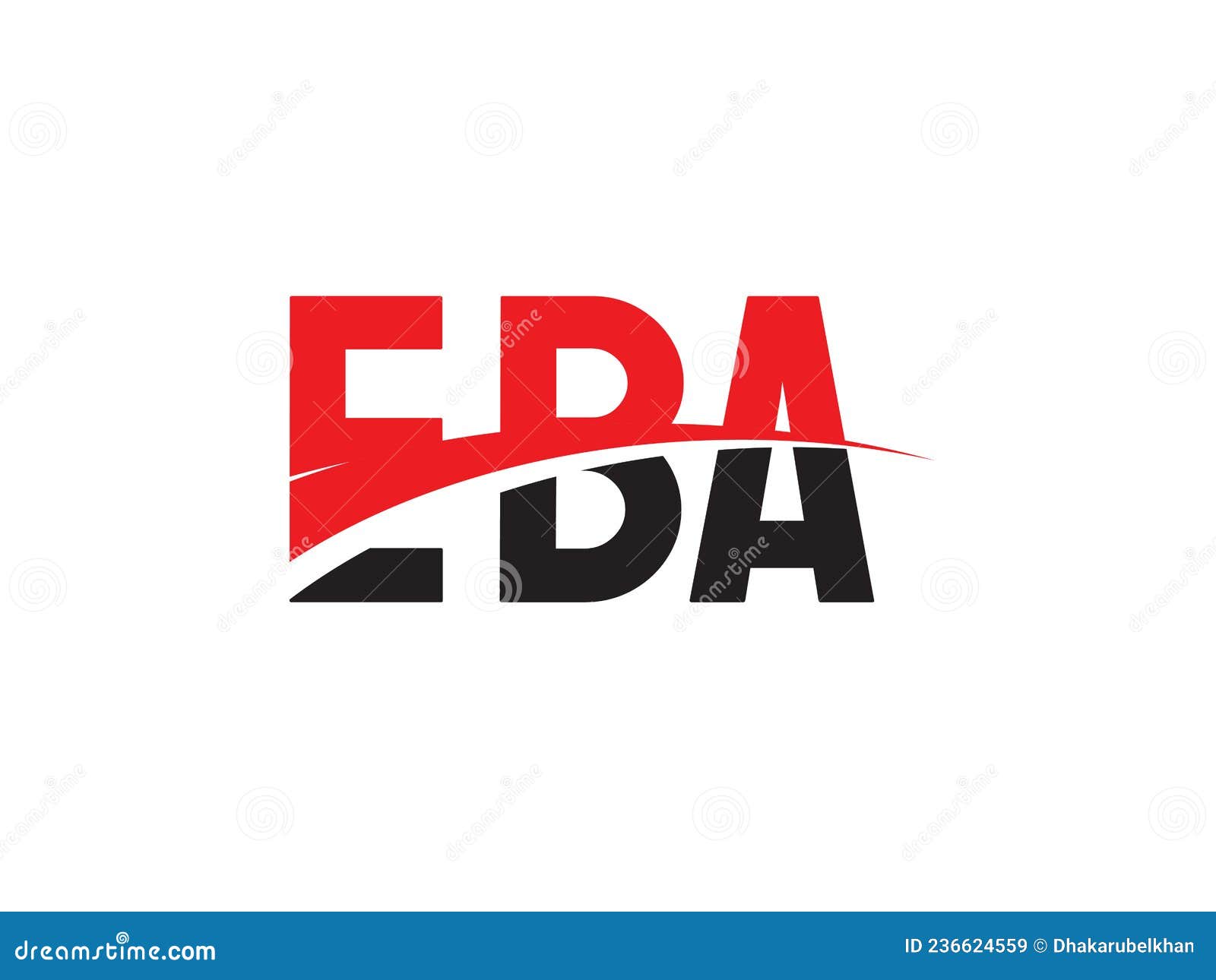 EBA Letter Initial Logo Design Vector Illustration Stock Vector ...