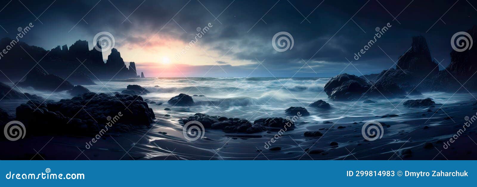 Ebbs and Flows on the Beach.Smooth and Dynamic Movement of Water ...