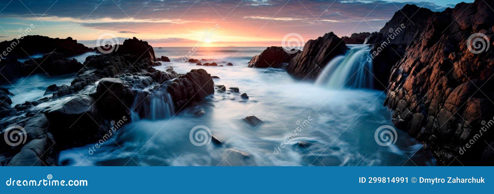 Ebbs and Flows on the Beach.Smooth and Dynamic Movement of Water ...