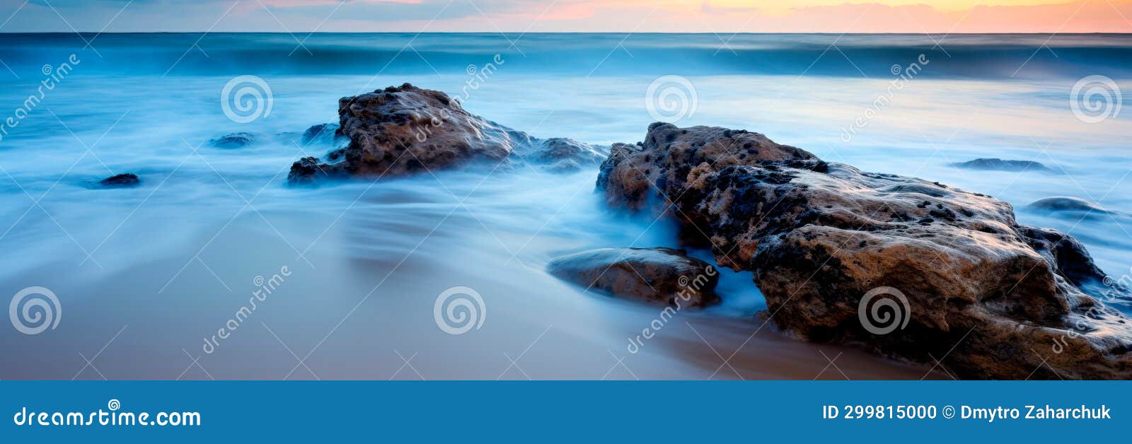 Ebbs and Flows on the Beach.Smooth and Dynamic Movement of Water ...