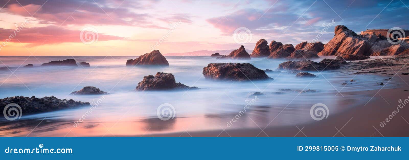 Ebbs and Flows on the Beach.Smooth and Dynamic Movement of Water ...