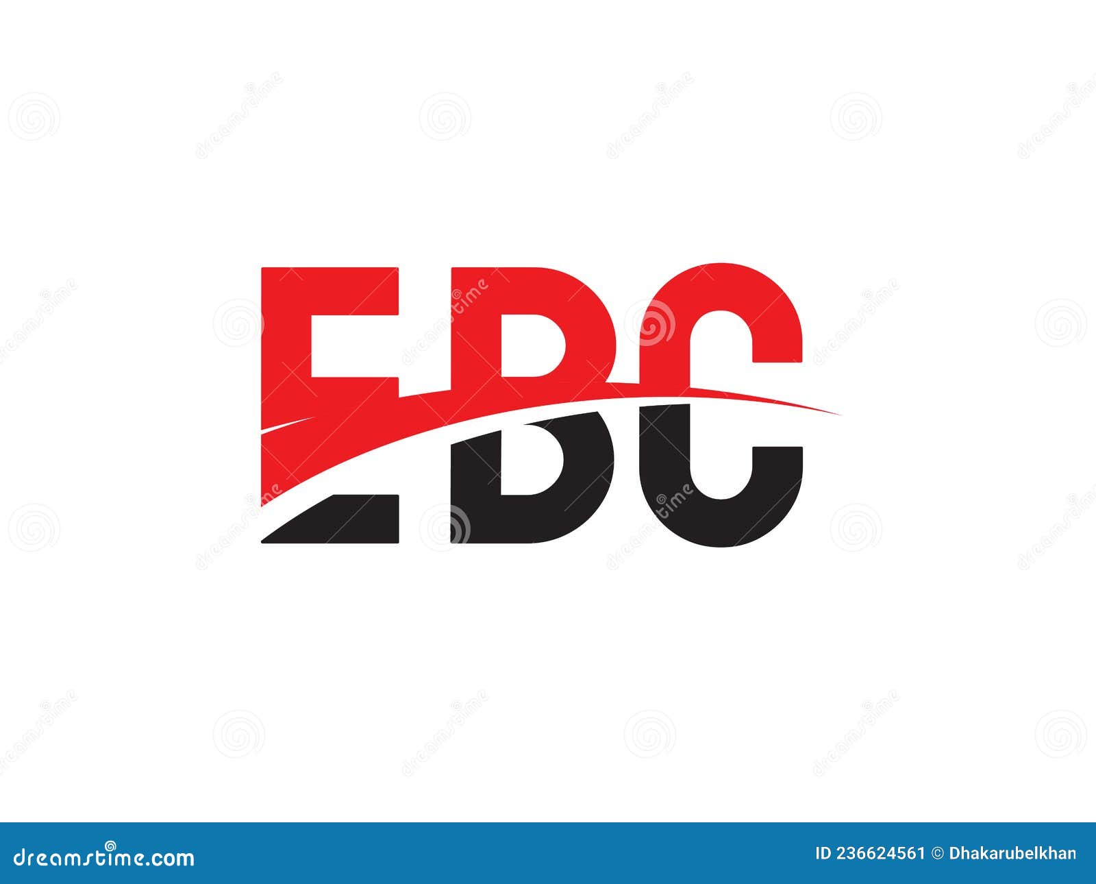 EBC Letter Initial Logo Design Vector Illustration Stock Vector ...