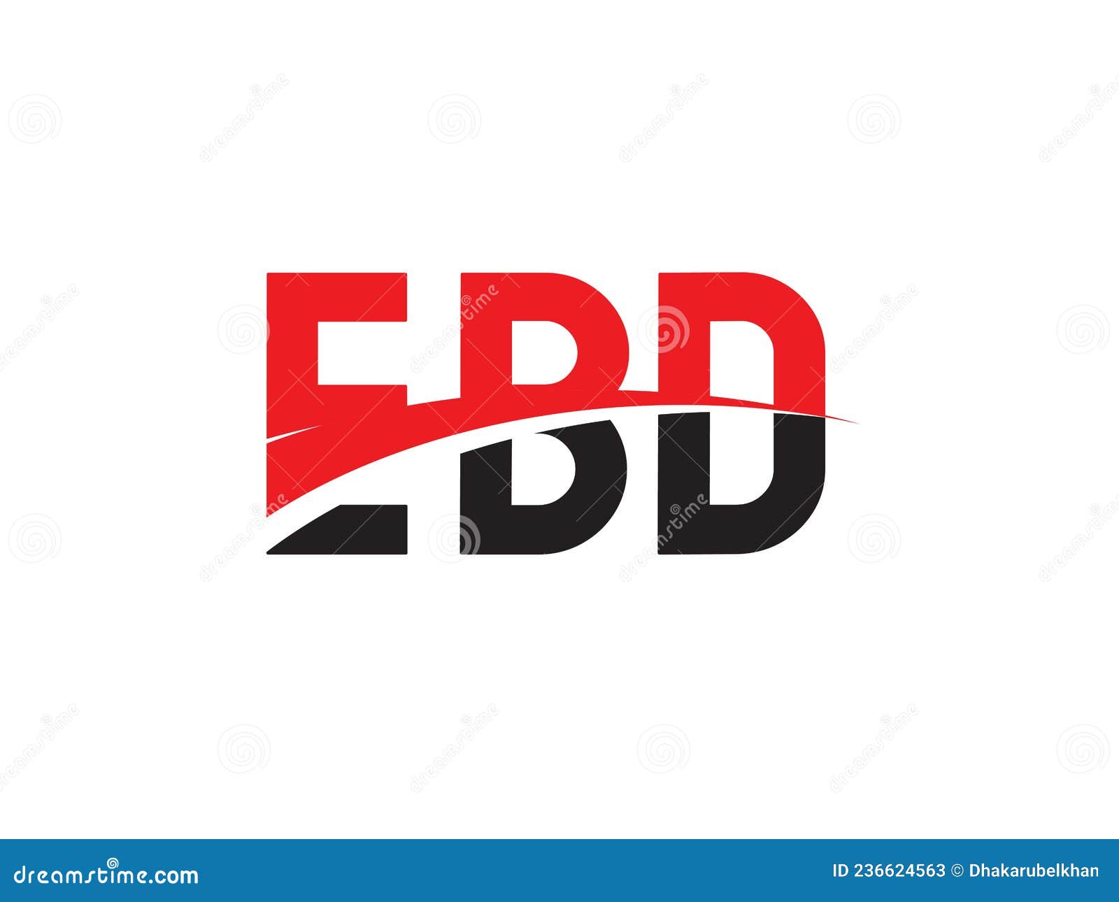EBD Letter Initial Logo Design Vector Illustration Stock Vector ...