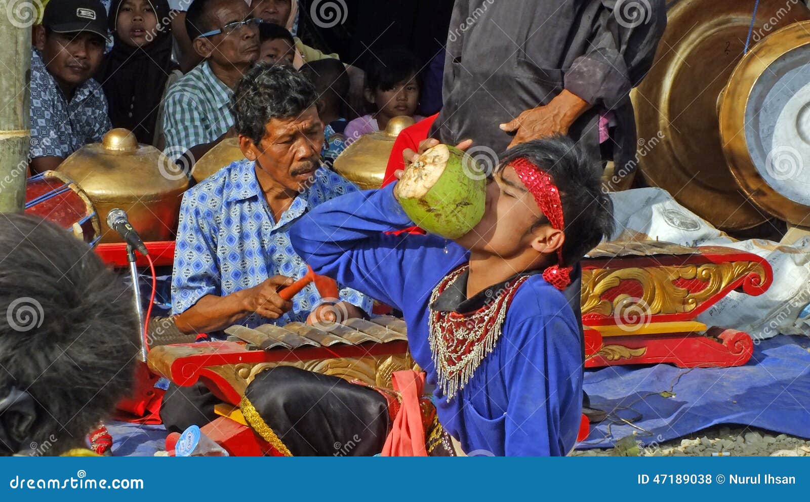 Ebeg Dancer Drink Coconut Water Editorial Stock Photo - Image of friday ...