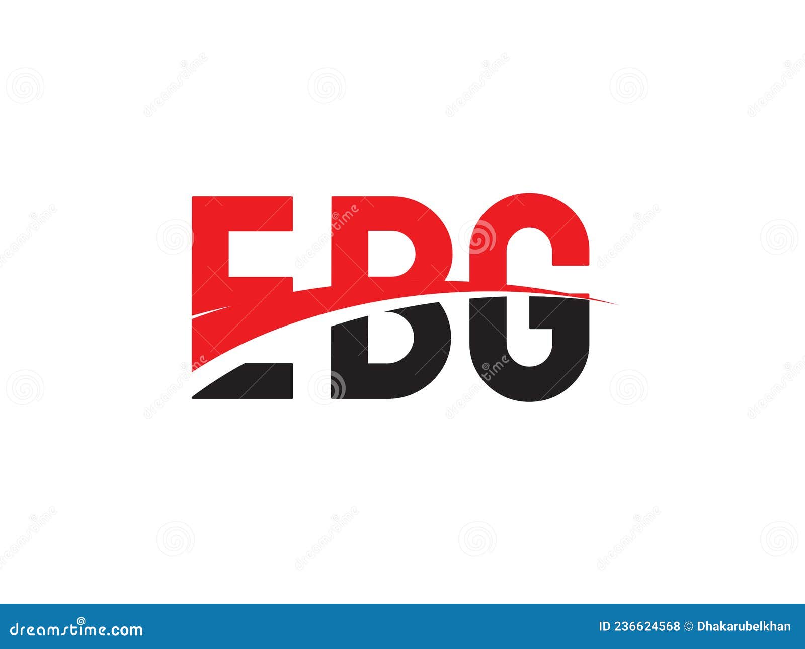 EBG Letter Initial Logo Design Vector Illustration Stock Vector ...
