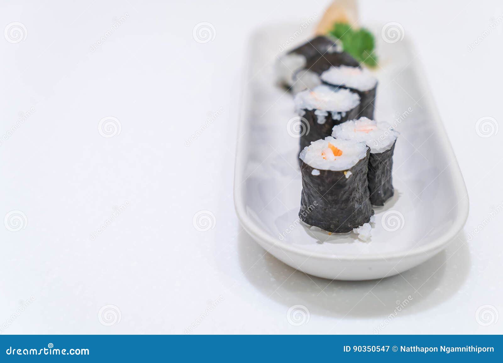 Ebi Roll Maki stock image. Image of meal, seafood, nori - 90350547