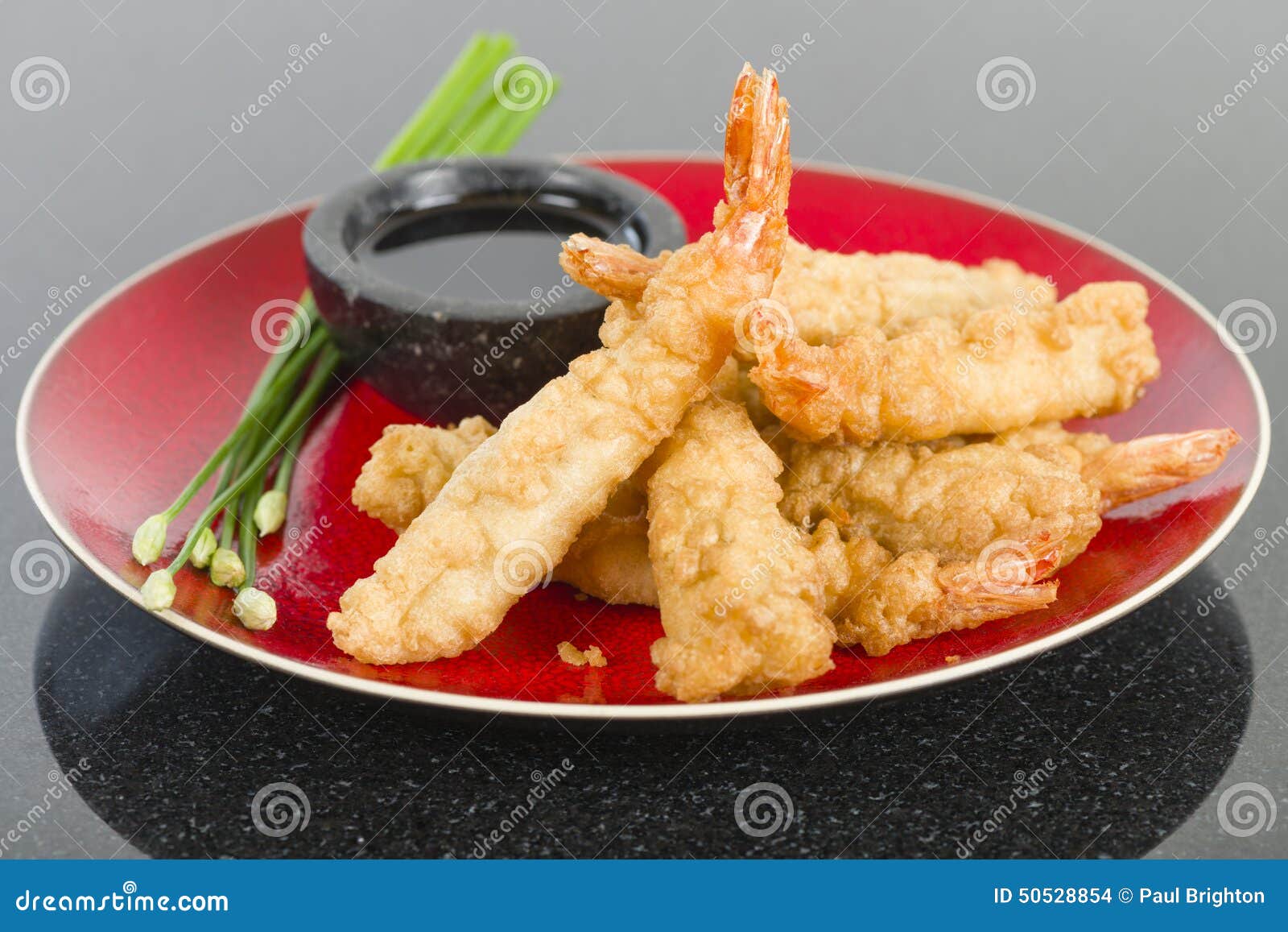Ebi Tempura stock photo. Image of meal, east, delicious - 50528854