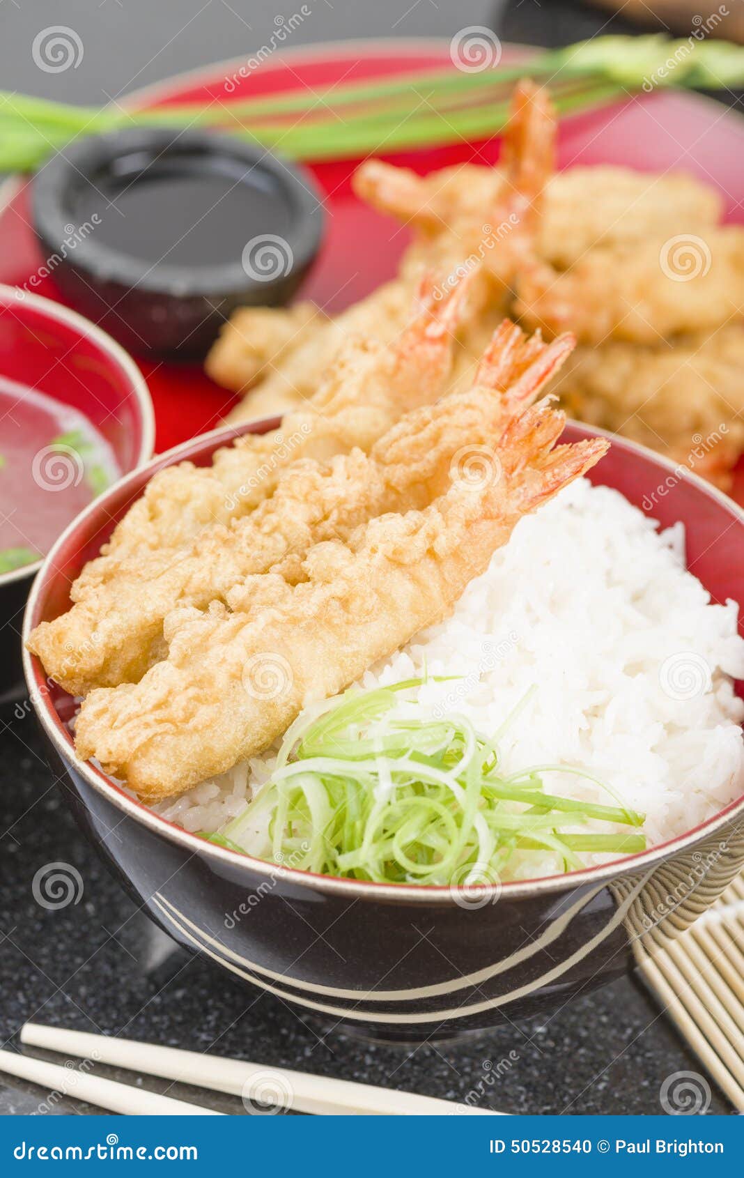 Ebi Tendon stock photo. Image of crunchy, meal, asian - 50528540