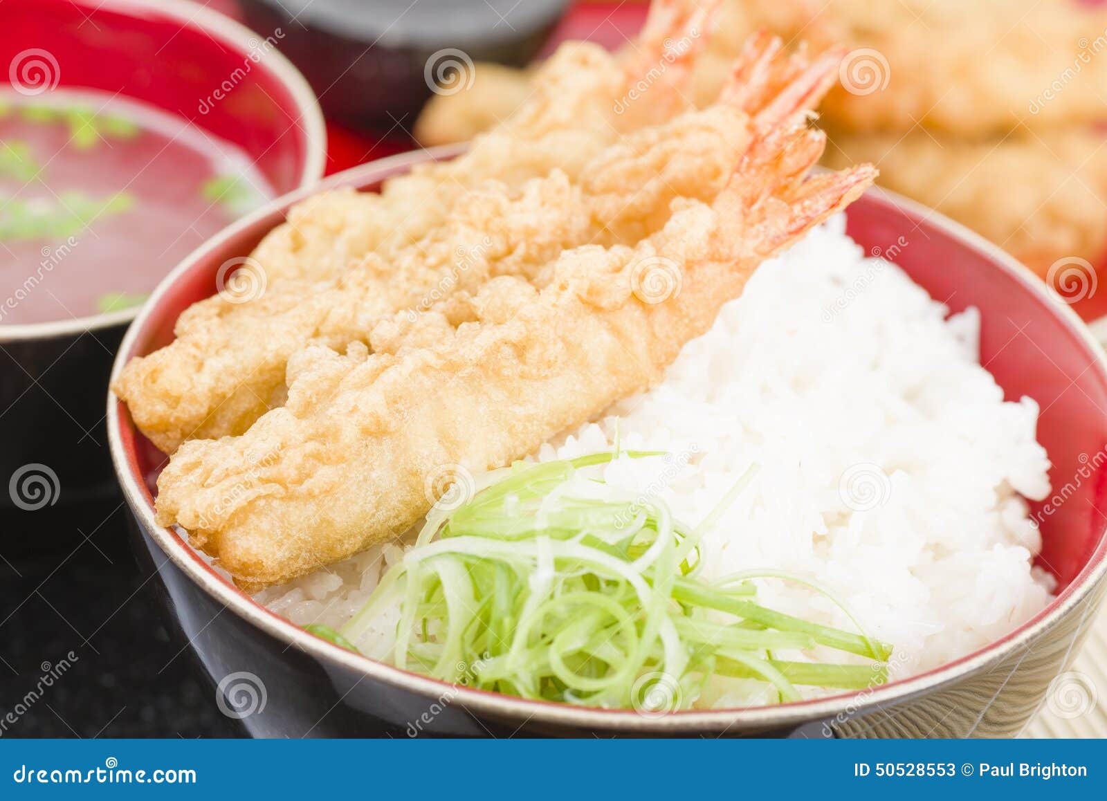 Ebi Tendon stock image. Image of battered, japanese, oriental - 50528553