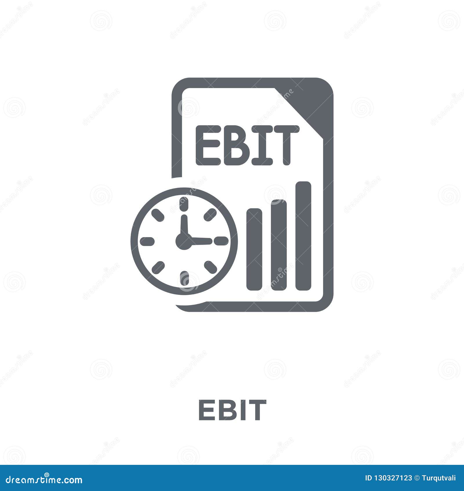 Ebit Icon from Ebit Collection. Stock Vector - Illustration of business ...
