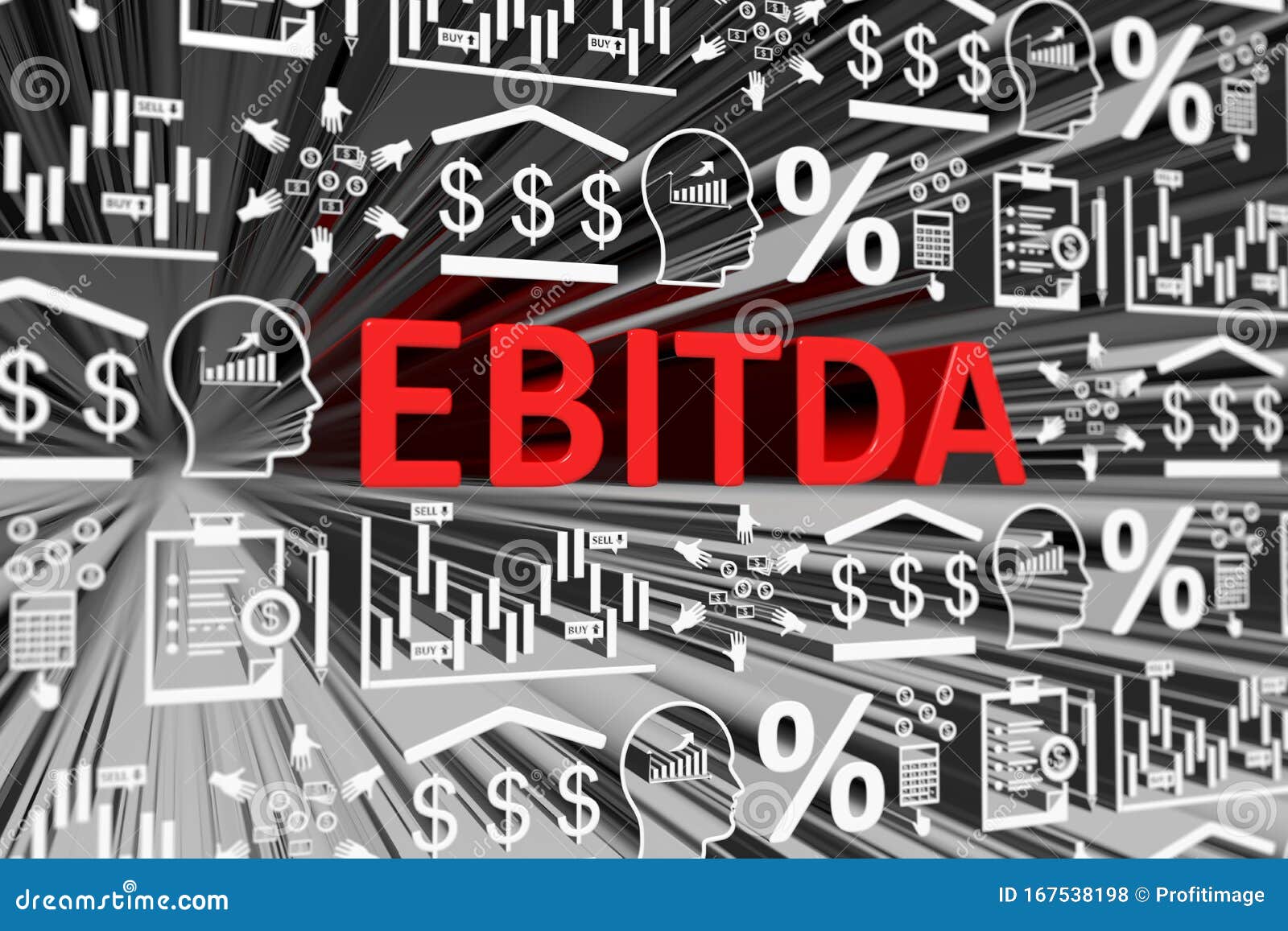 EBITDA Concept White Background Royalty-Free Cartoon | CartoonDealer ...